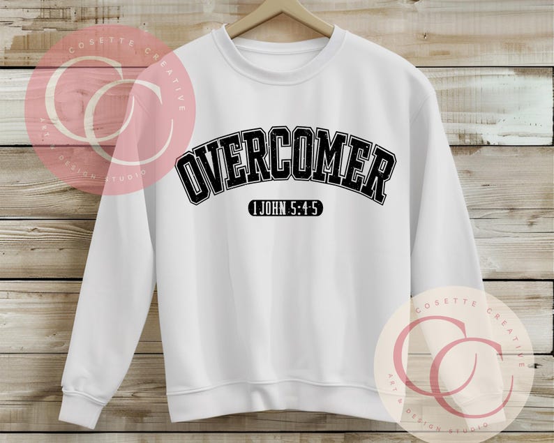 Overcomer Bible Verse PNG Sublimation Motivation Design Instant Digital ...