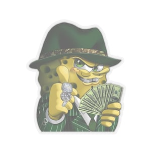 Spongebob Money Sticker - Etsy
