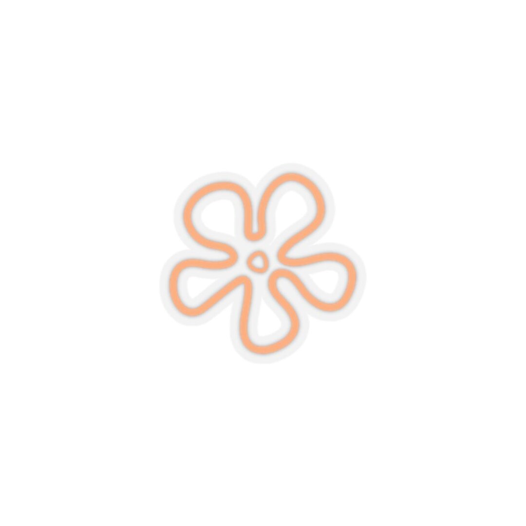 Spongebob Flower Cloud Sticker orange - Etsy