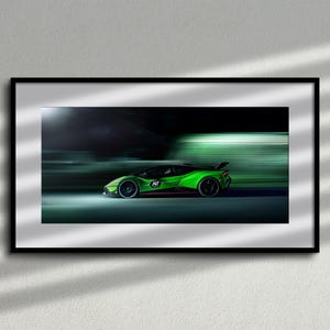 Printable Car Poster | A0 Size | Home Decor | Space Decor | F1 | Racing ...