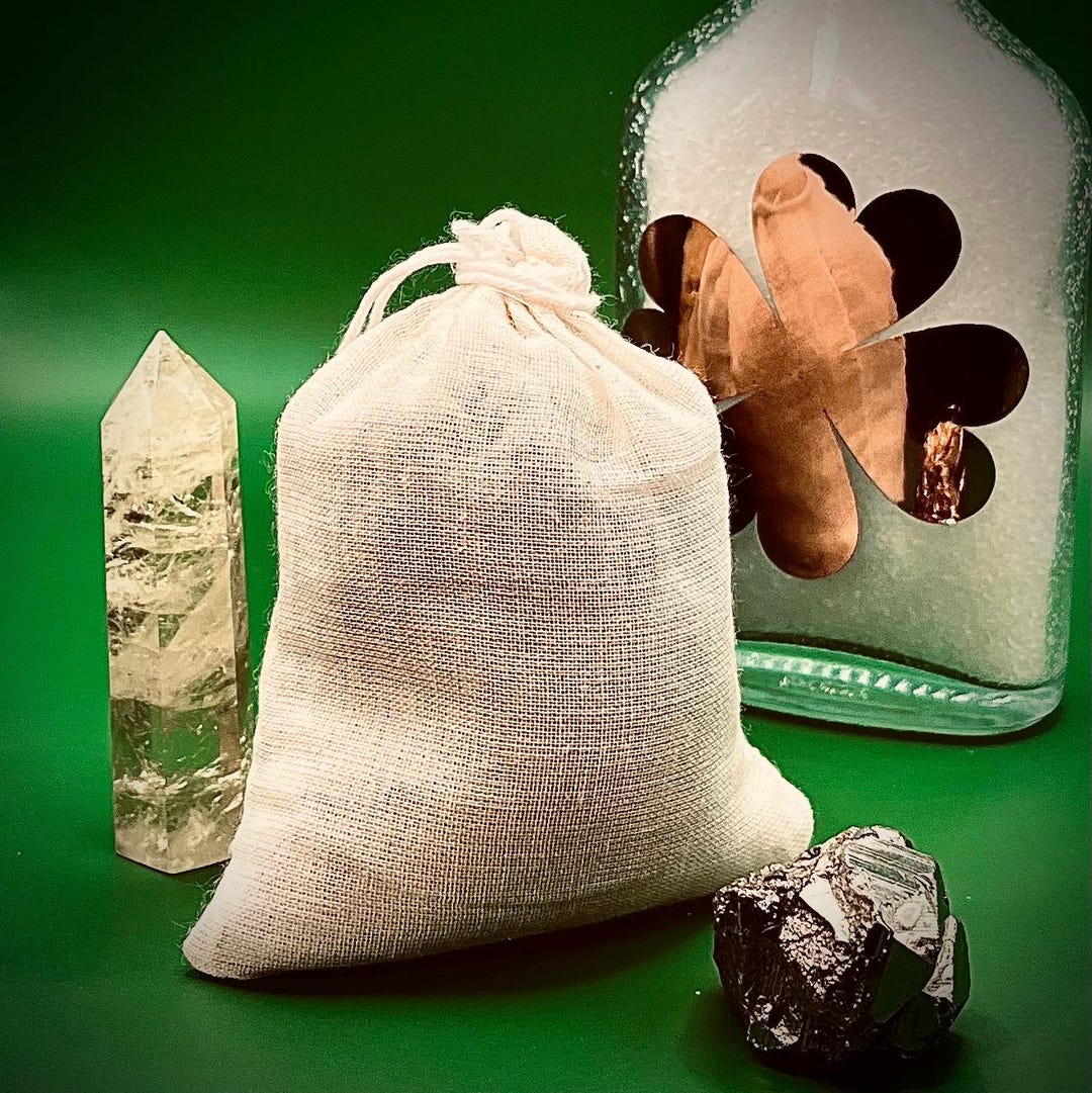 Good Luck Ritual Bath Sachet | Cinnamon Stick + Orange Peel + Citrine ...