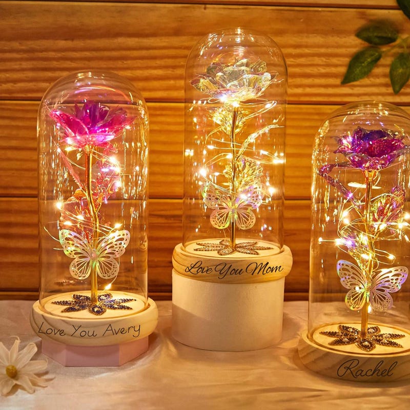 Led Flower With Stem - Etsy