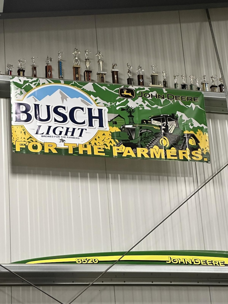 Busch Light John Deere Farmers Banner - 2.5ft X 5ft - Etsy