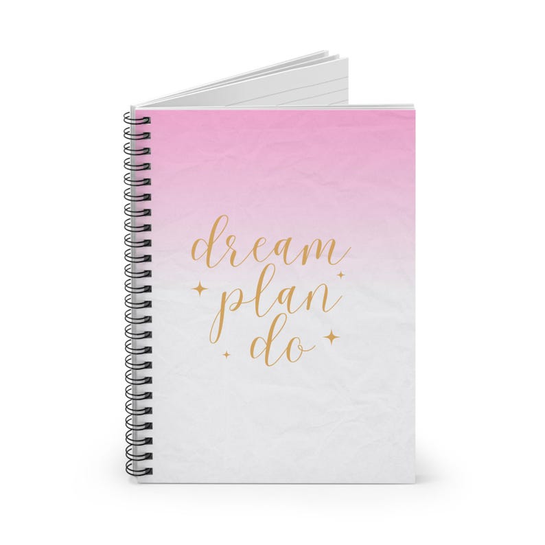 Dream Plan Do Notebook, Spiral Journal, Inspirational Diary ...