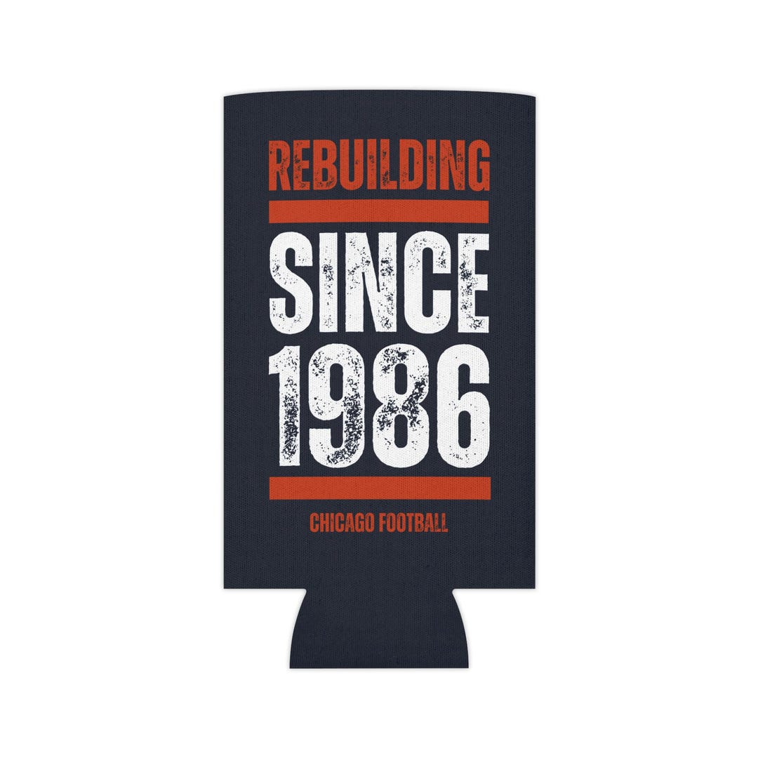 Chicago Bears Football Can Cooler, Rebuilding Since 1986, Bears Drink ...