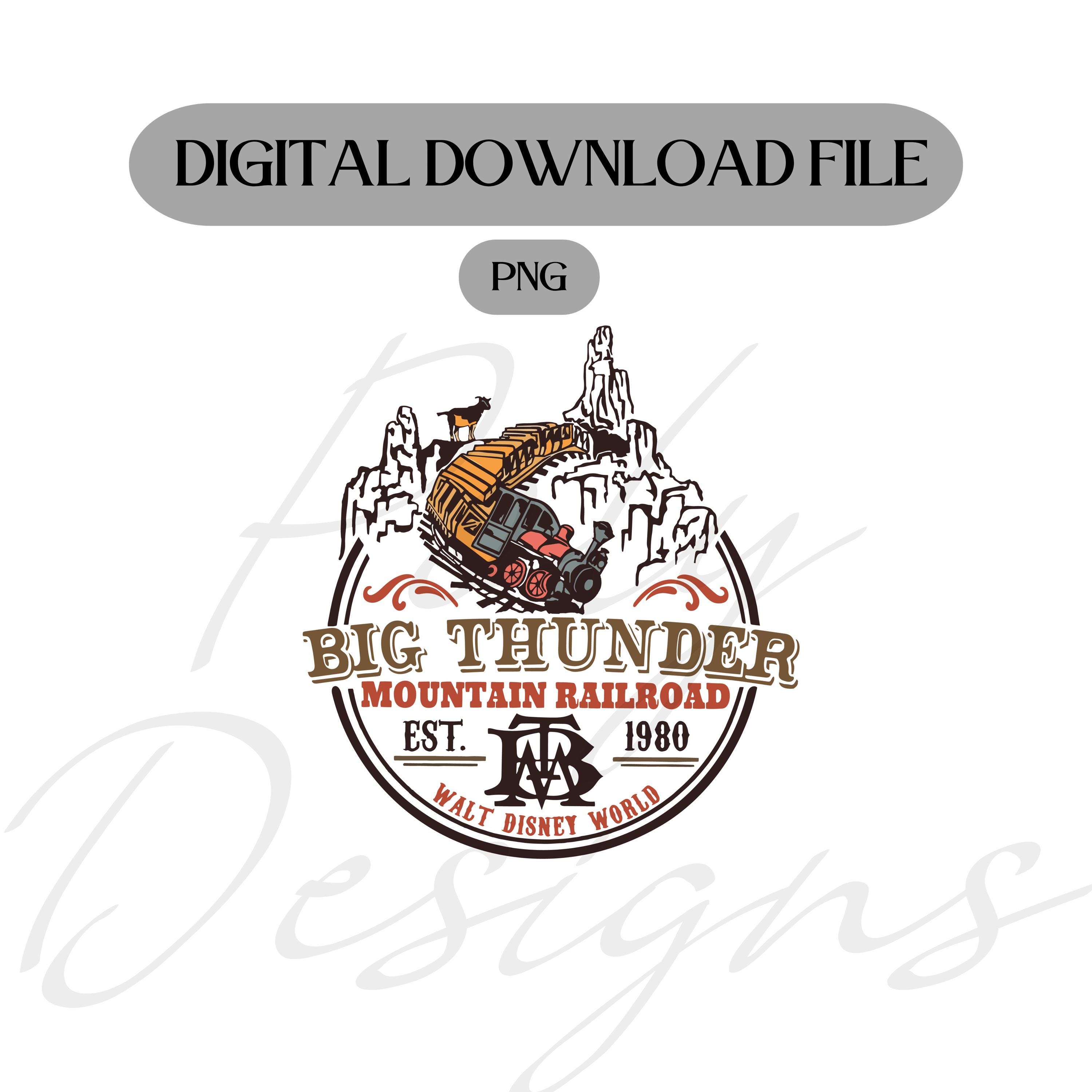 Big Thunder Mountain PNG Disney Ride Inspired Digital Download File ...