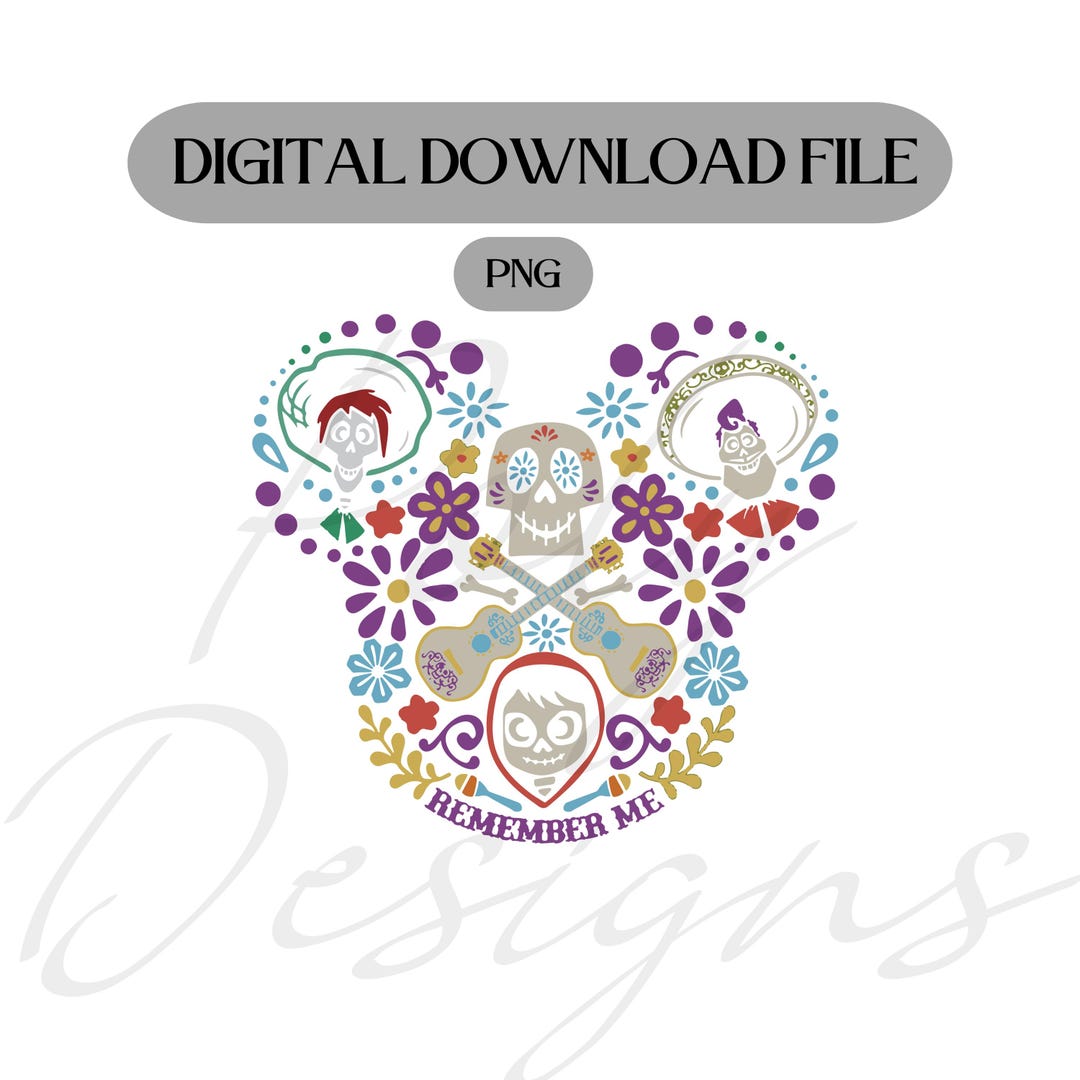 Coco PNG Miguel Remember Me Walt Disney World Digital Download File ...