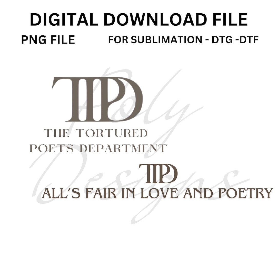 Taylor Swift Ttpd PNG Tortured Poets Department Digital Download File ...