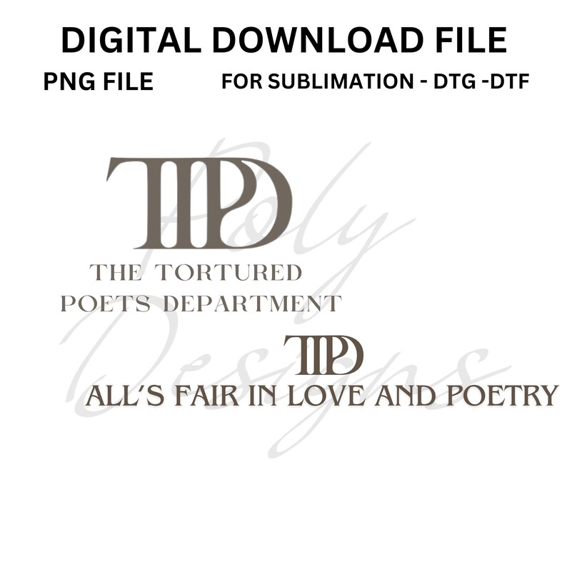 Taylor Swift Ttpd PNG Tortured Poets Department Digital Download File ...