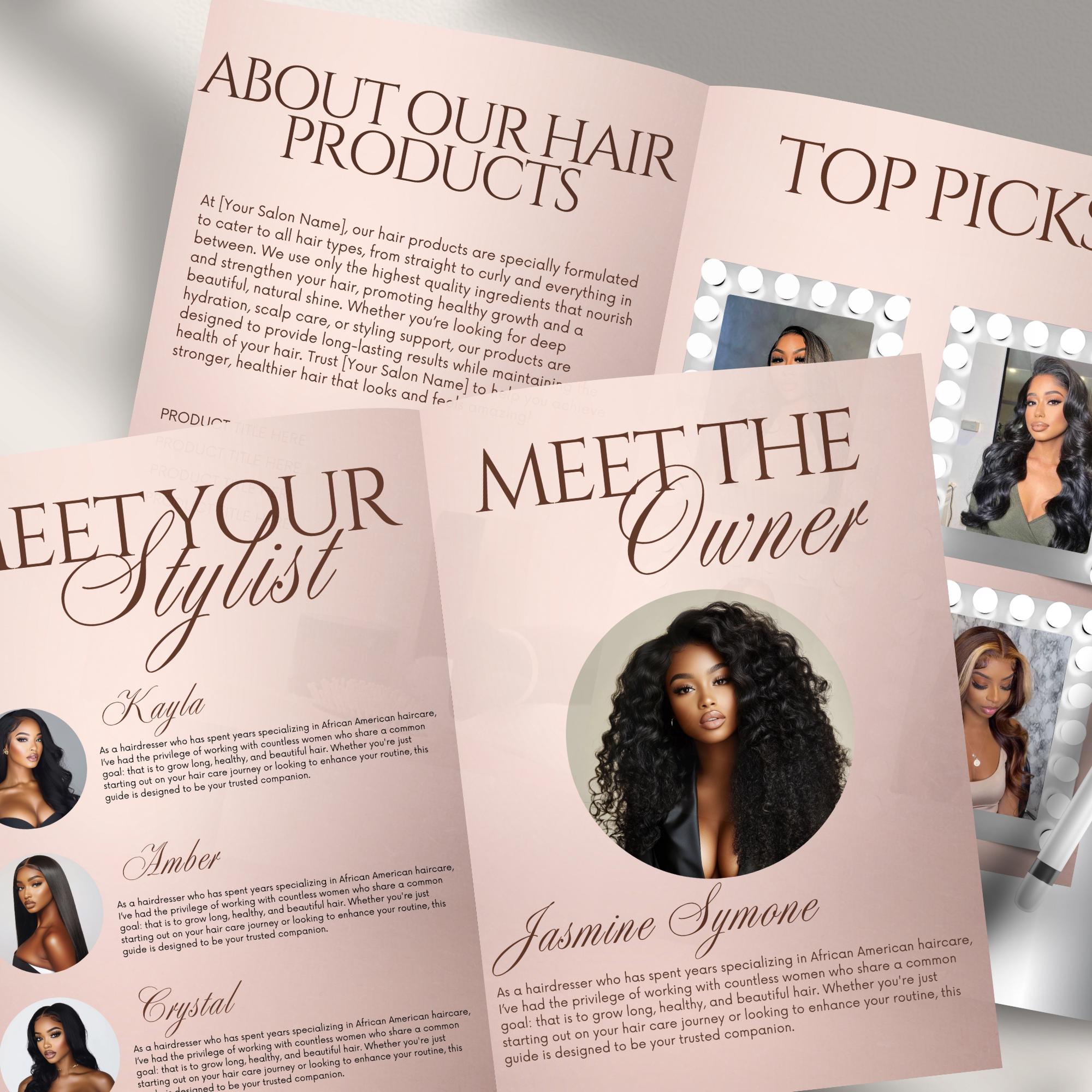 90s Magazine Template, Hair Magazine Catalog, Hair Magazine, Salon ...