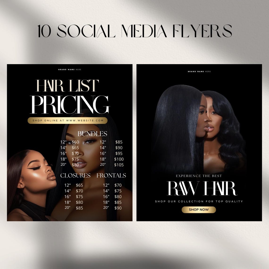 10 Hair Flyers, Hair Marketing Flyers, Hair Sale Flyer, Beauty Flyer ...