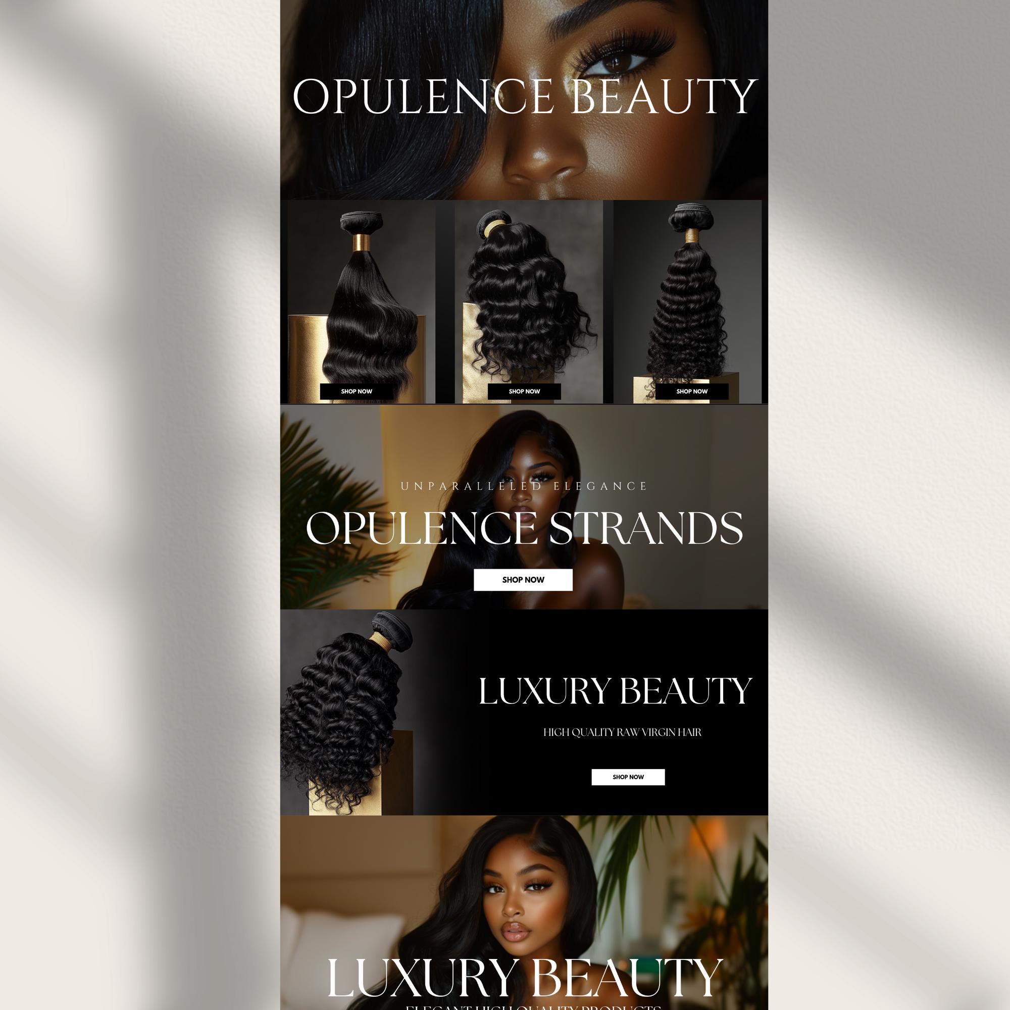 5 Luxury Beauty Banners, Salon Banners, Web Banners, Salon Website ...