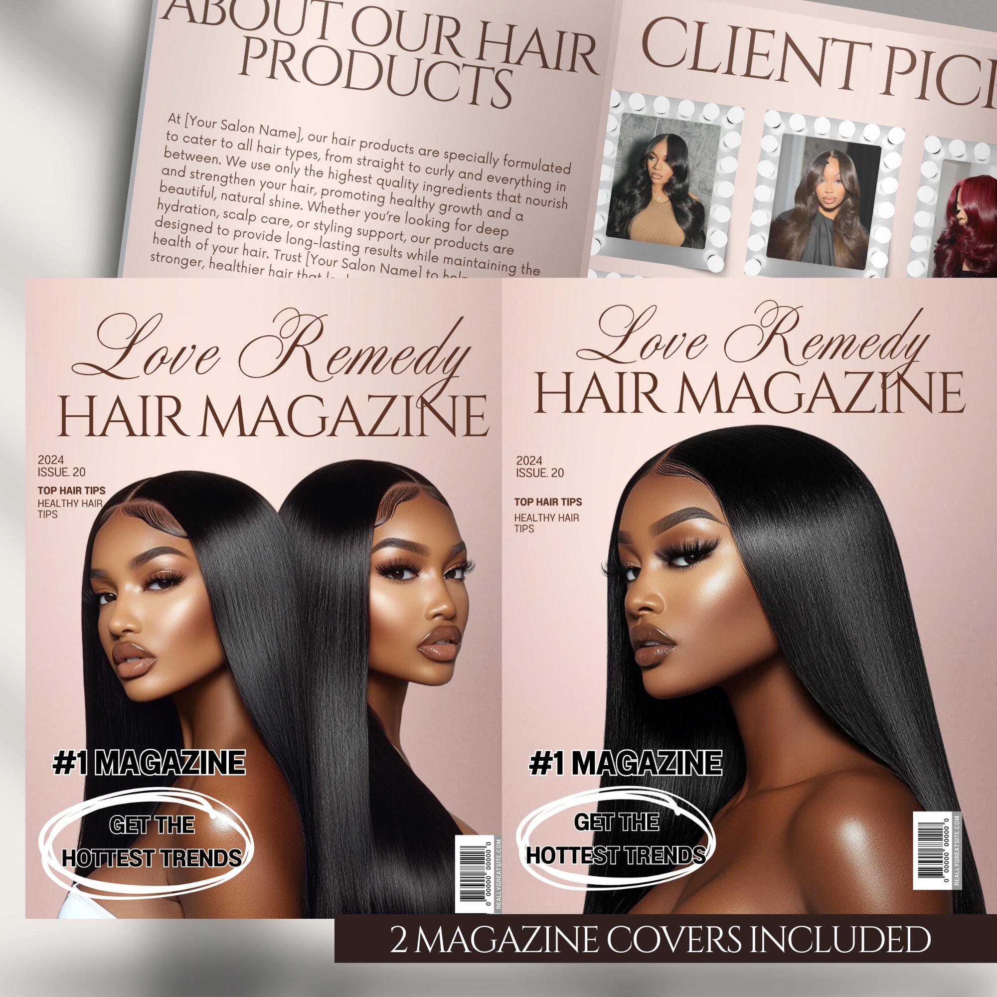 90s Magazine Template, Hair Magazine Catalog, Hair Magazine, Salon ...