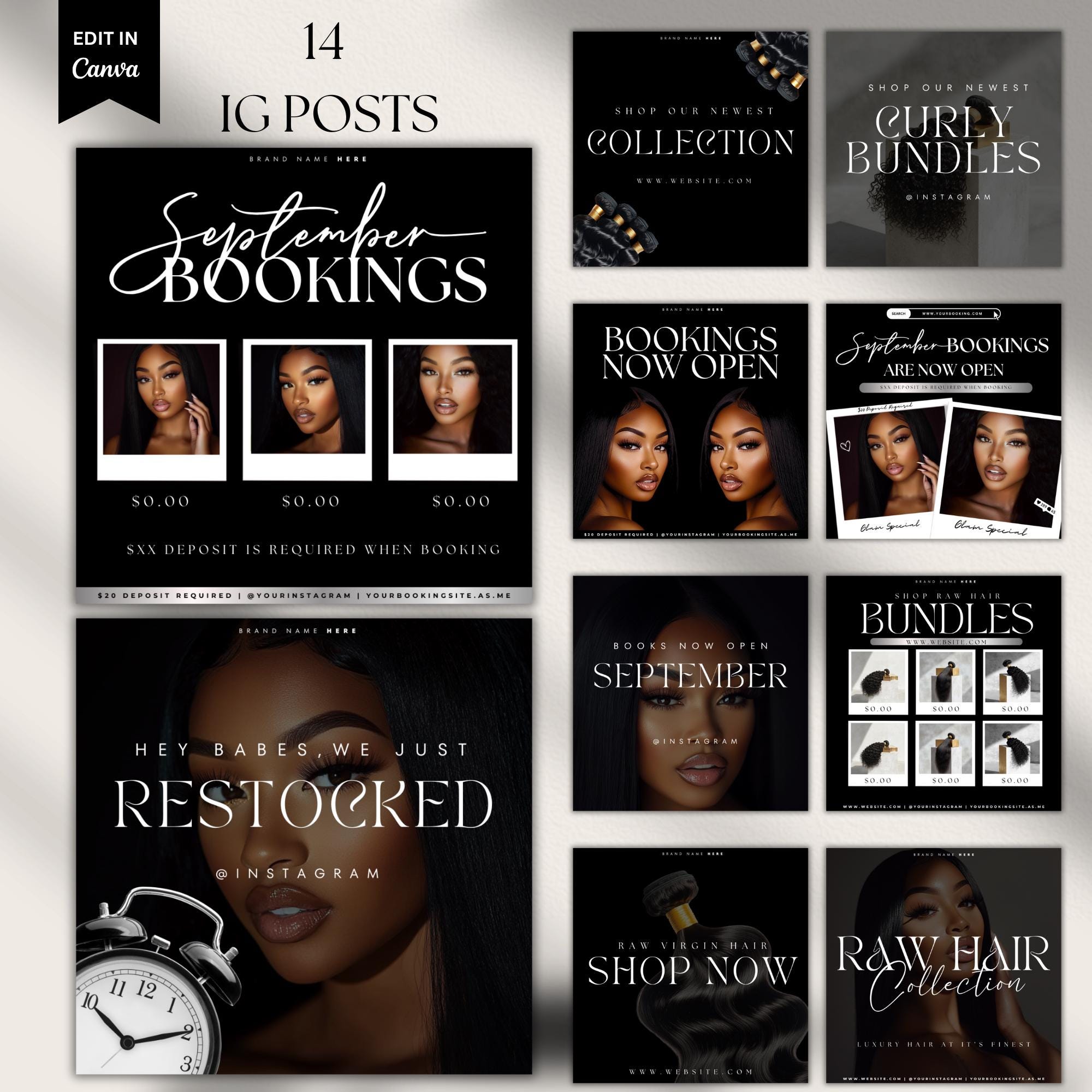 14 Instagram Hair Business Posts | Hair Business Branding | Instagram ...