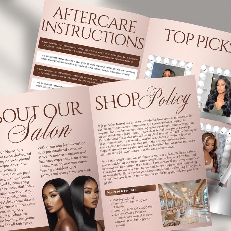 90s Magazine Template, Hair Magazine Catalog, Hair Magazine, Salon ...