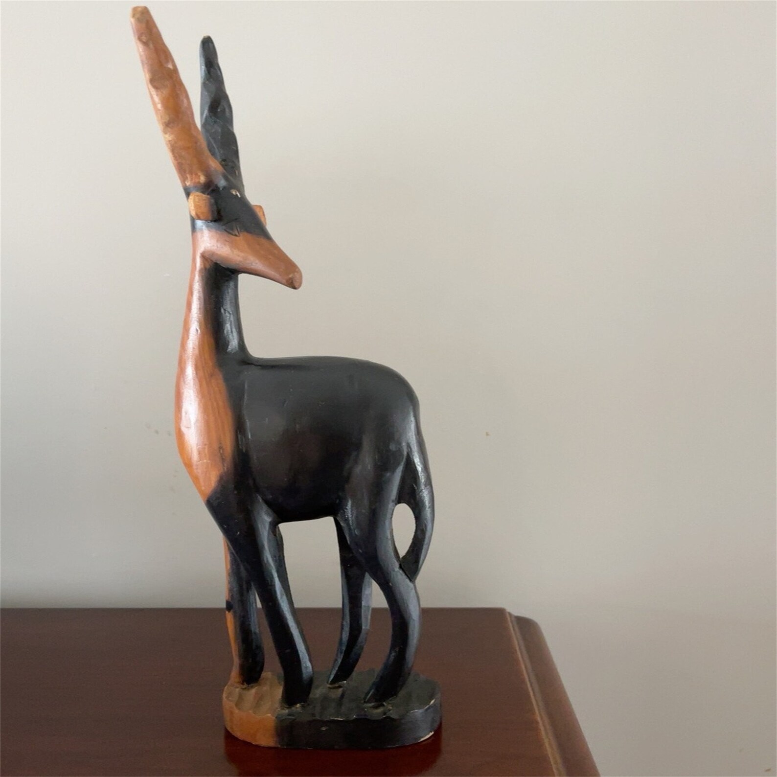 Hand-carved Wooden Figurine Unique Home Decor Artisan Wooden Sculpture ...