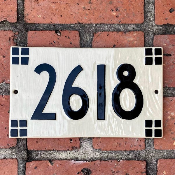 Craftsman Address Plaque - Etsy