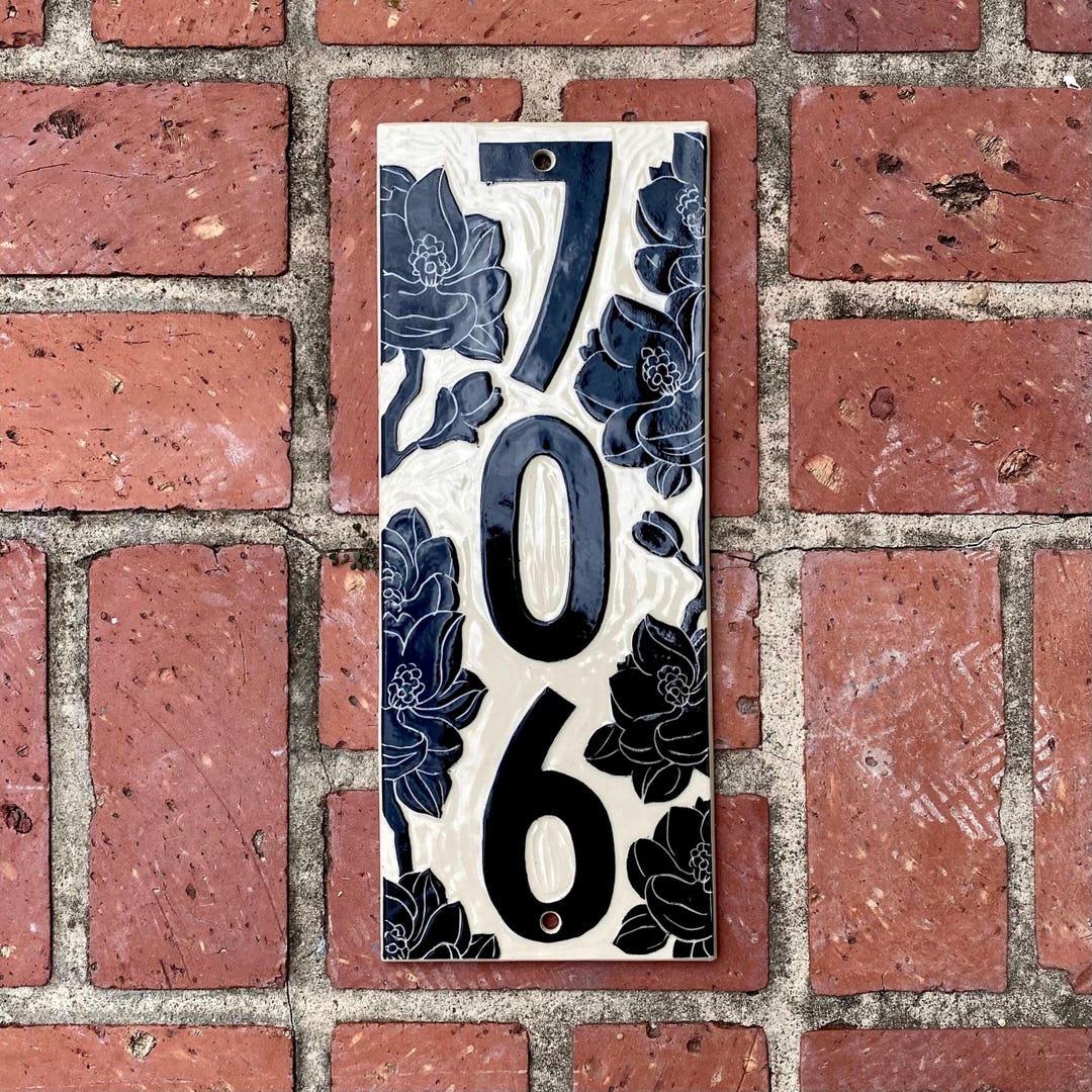 Magnolia Address Sign - Etsy