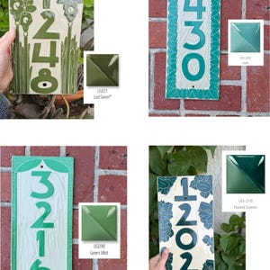 House Numbers Address Sign – Classic Light Background Ceramic Plaque ...