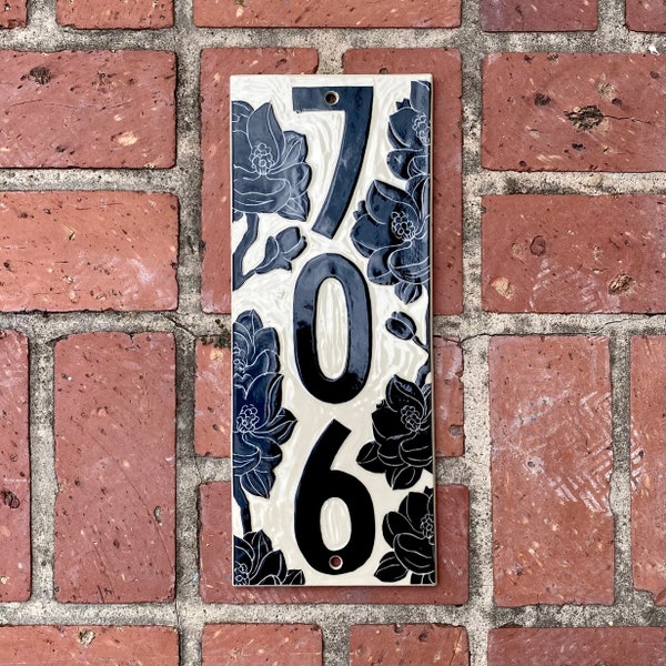 Ceramic Tile Number Frame - Etsy