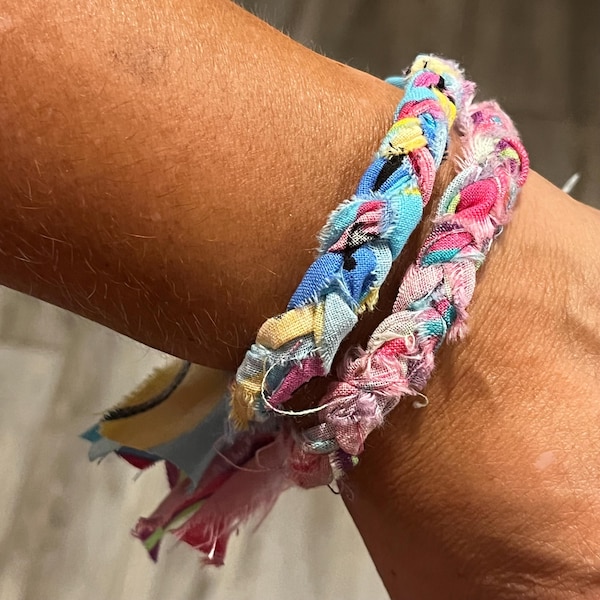 Fabric Bracelets - Etsy