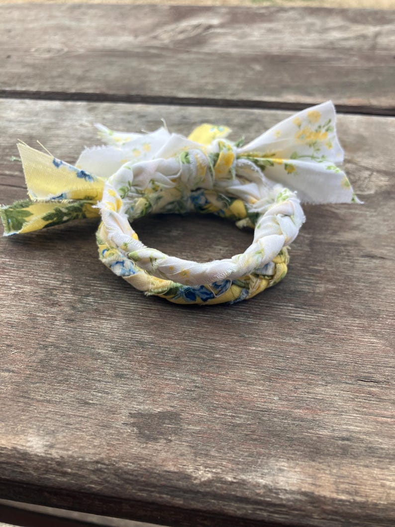 Cottagecore Stackable Braided Bracelet Tattered Bracelet Thick Friendship Bracelet Boho Handmade ...