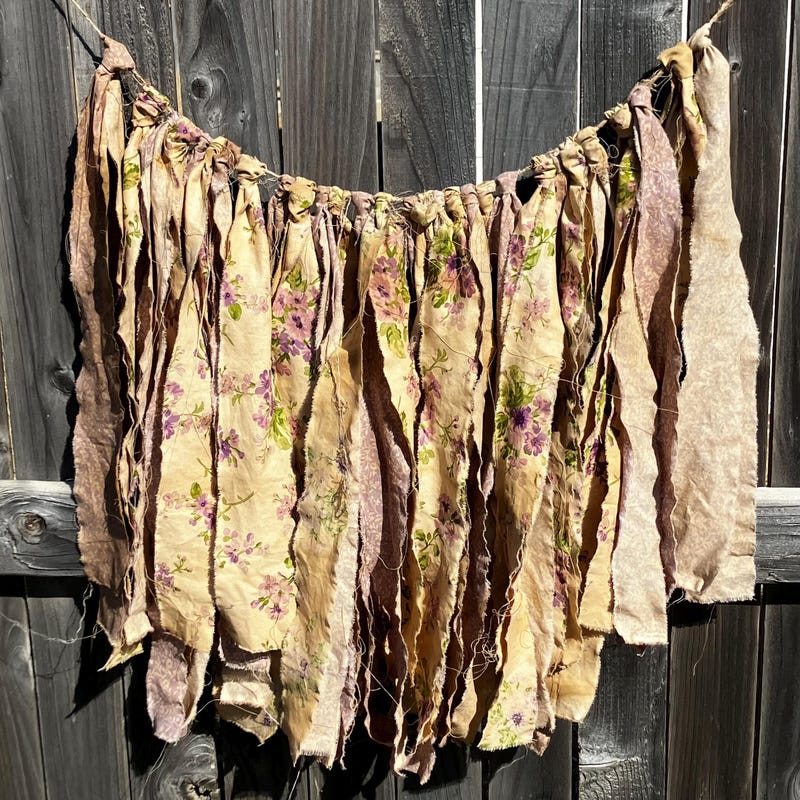 Torn Fabric Garland - Etsy