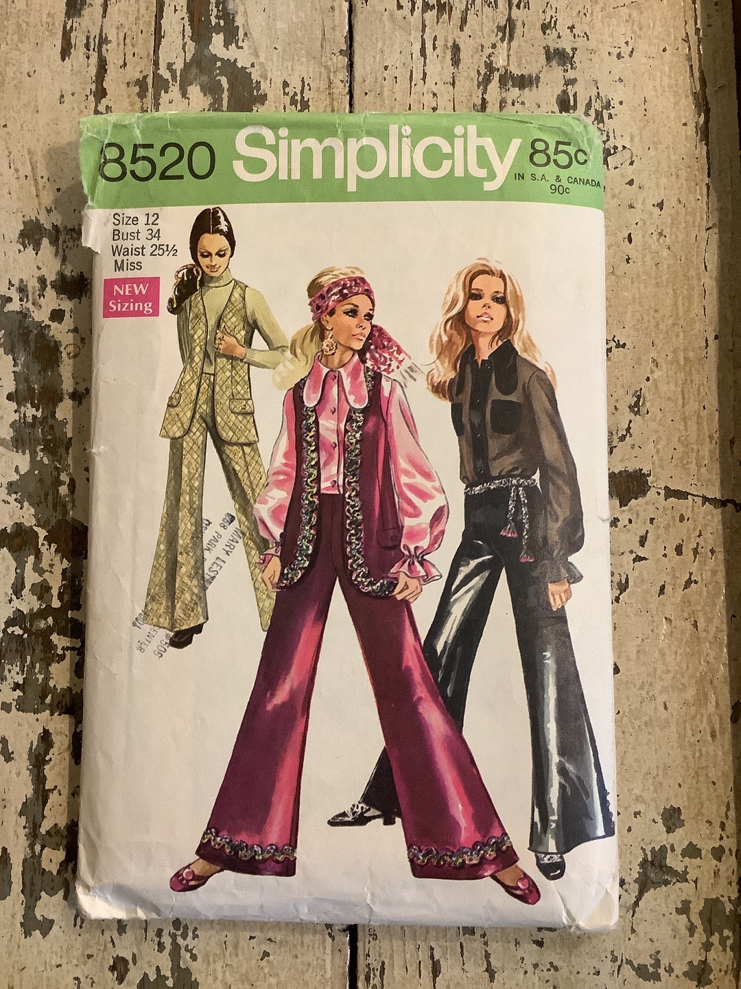 1969 Pattern by Simplicity Totally Groovy - Etsy