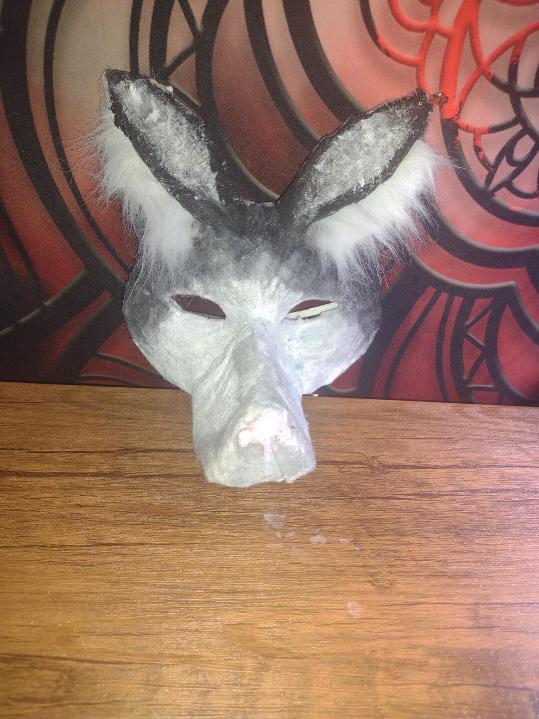 Grey Fox Mask - Etsy