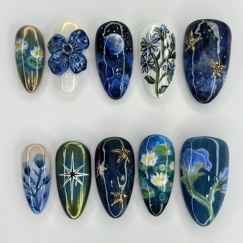 Celestial Nails - Etsy