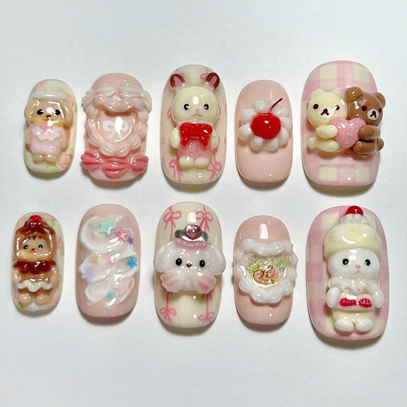 Animal Nail Art - Etsy