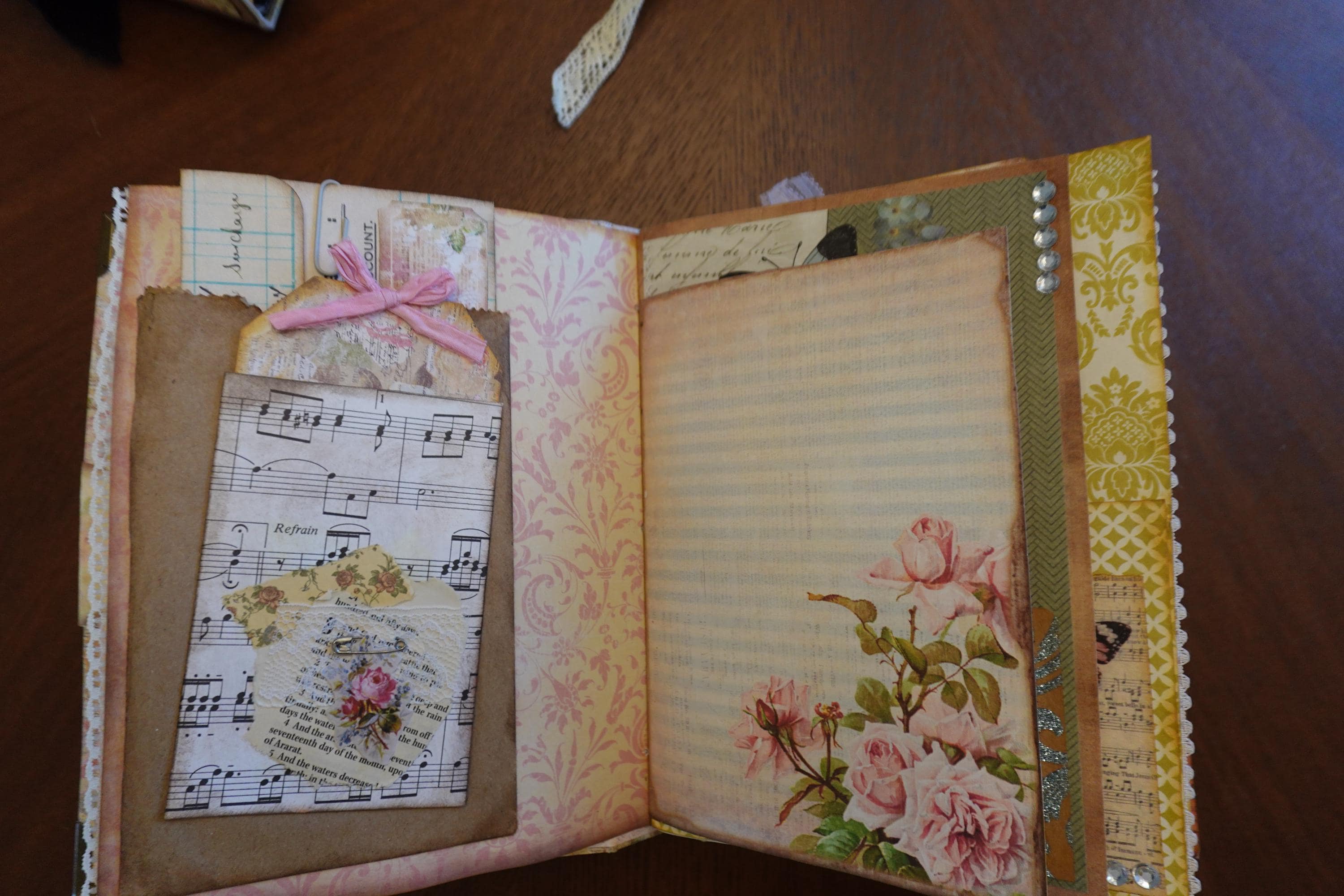 Vintage Rose Junk Journal - Etsy