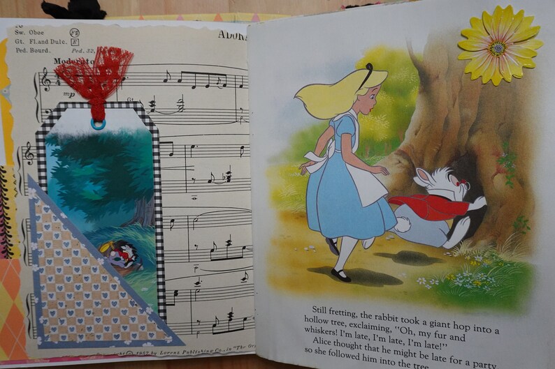 Alice in Wonderland Inspired Junk Journal - Etsy