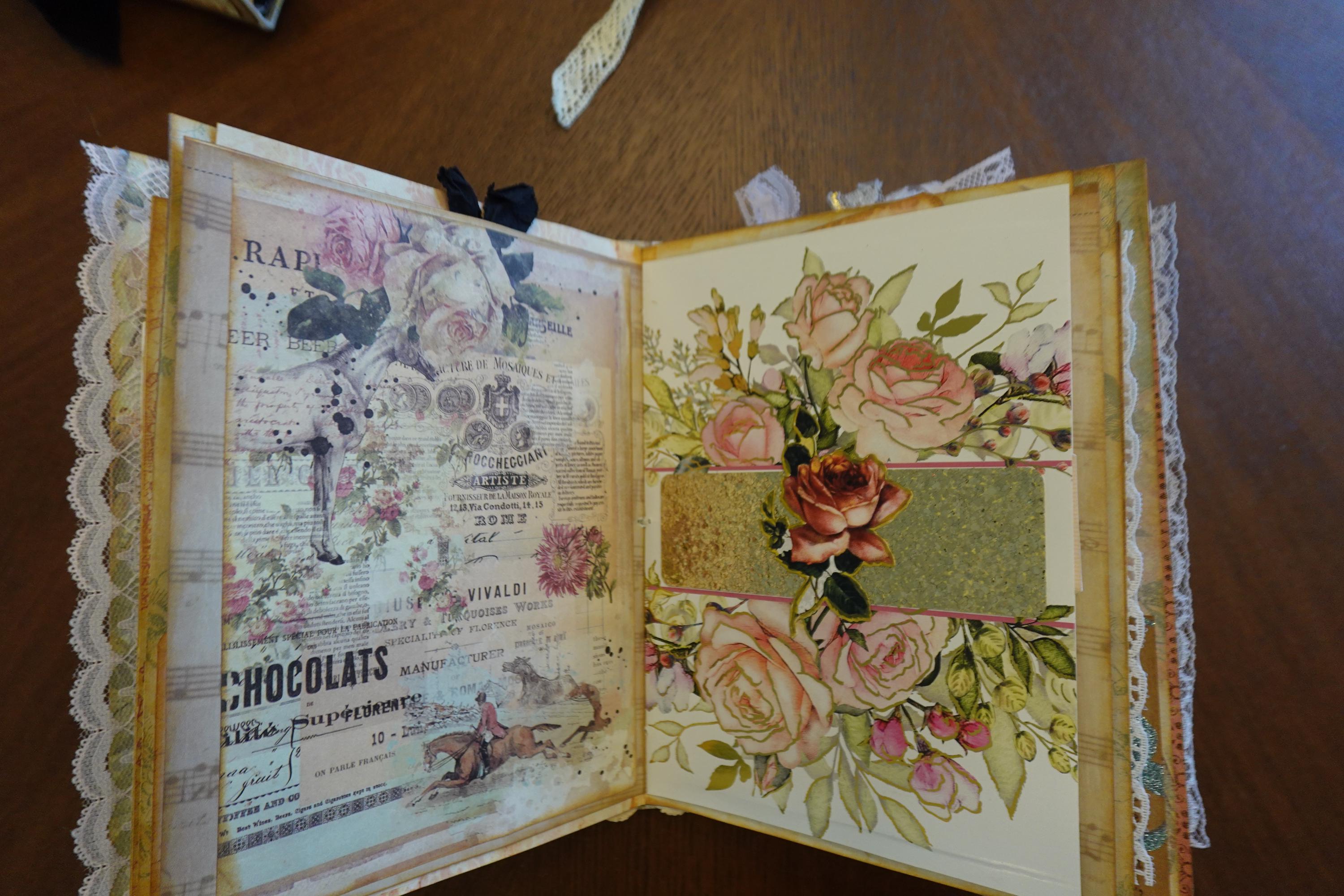 Vintage Rose Junk Journal - Etsy