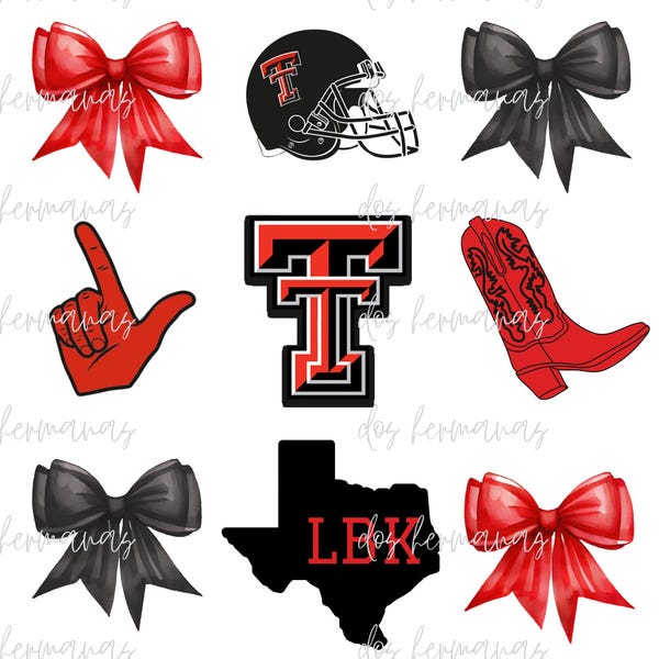 Texas Tech Embroidery - Etsy