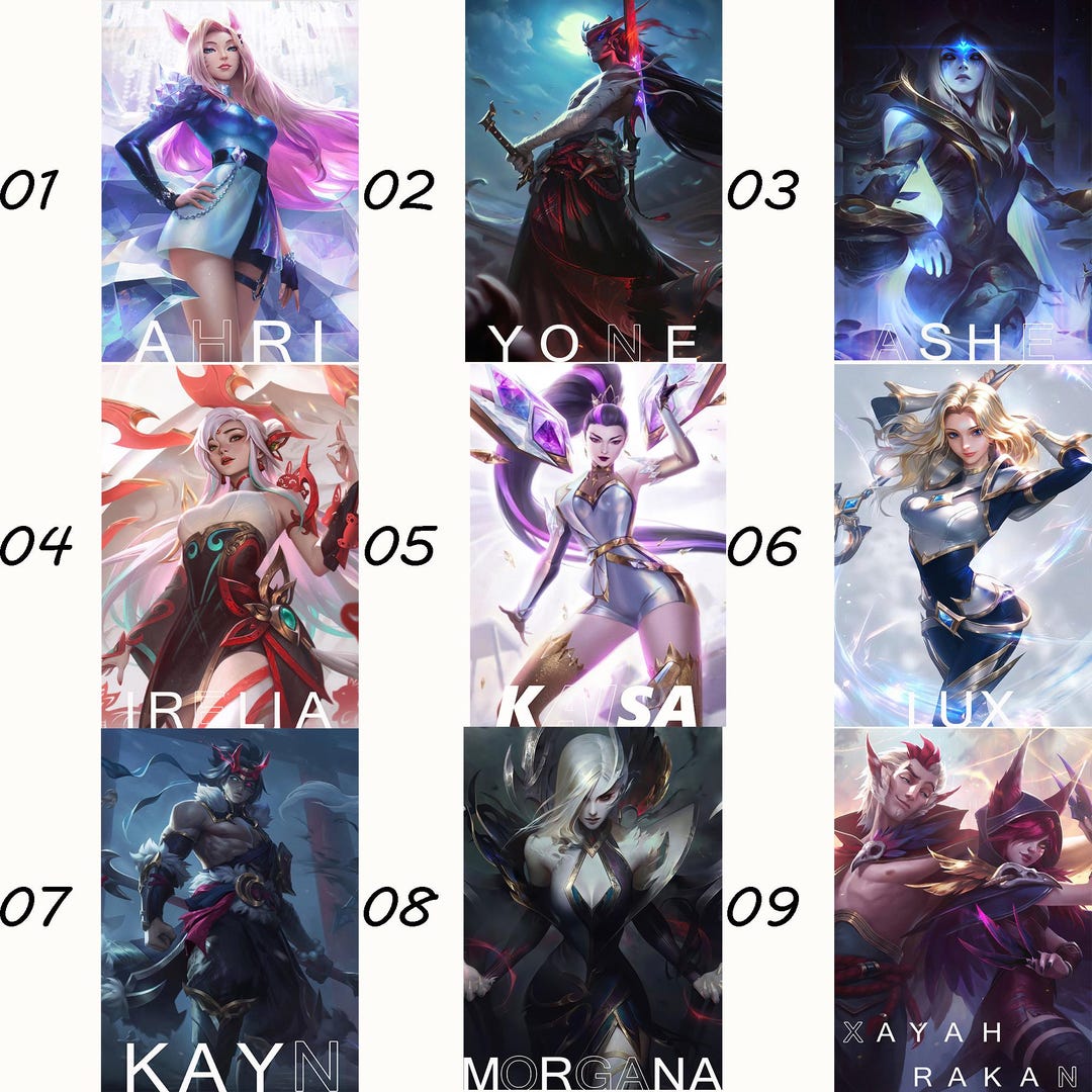 PHYSICAL POSTER - League of Legends, Vintage Posters, Room Decor, Wall ...