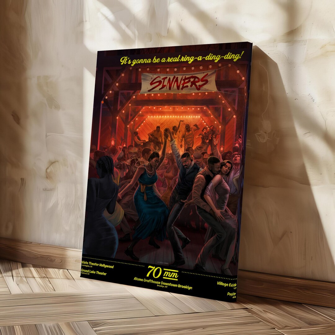 PHYSICAL POSTER - Sinners Movie Poster, Room Decor, Wall Art, Vintage ...