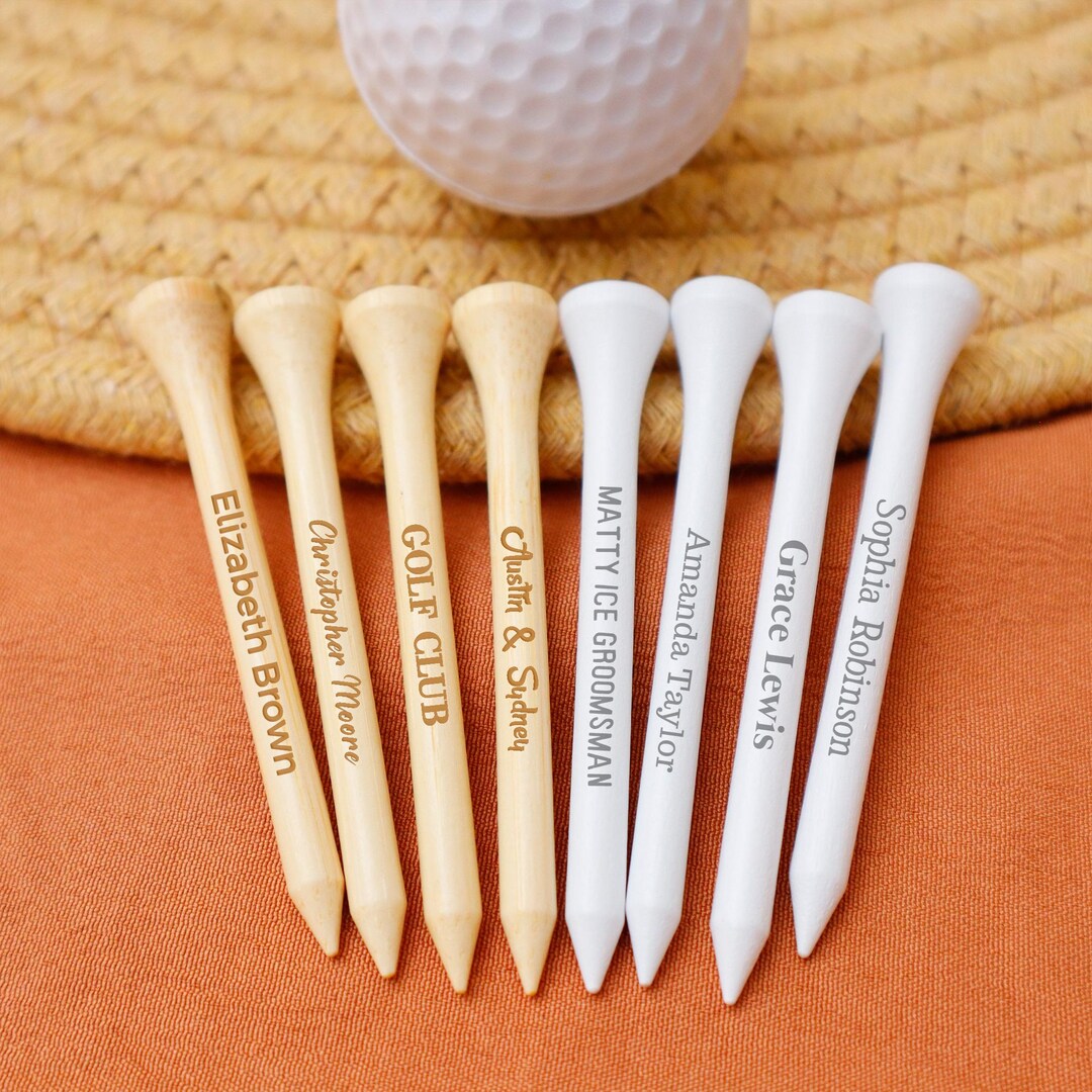 Personalized Golf Tees, Wooden Golf Tees, Custom Laser Engraved Golf ...
