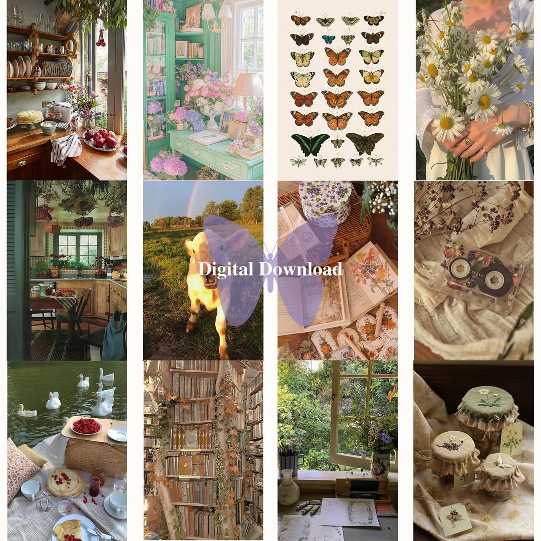 DIGITAL DOWNLOAD - Cottagecore Aesthetic Poster, Vintage Posters, Room ...