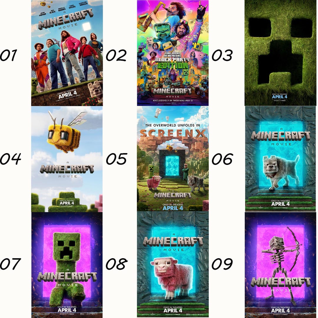 PHYSICAL POSTER - A Minecraft Movie Movie Poster, Vintage Posters, Room ...