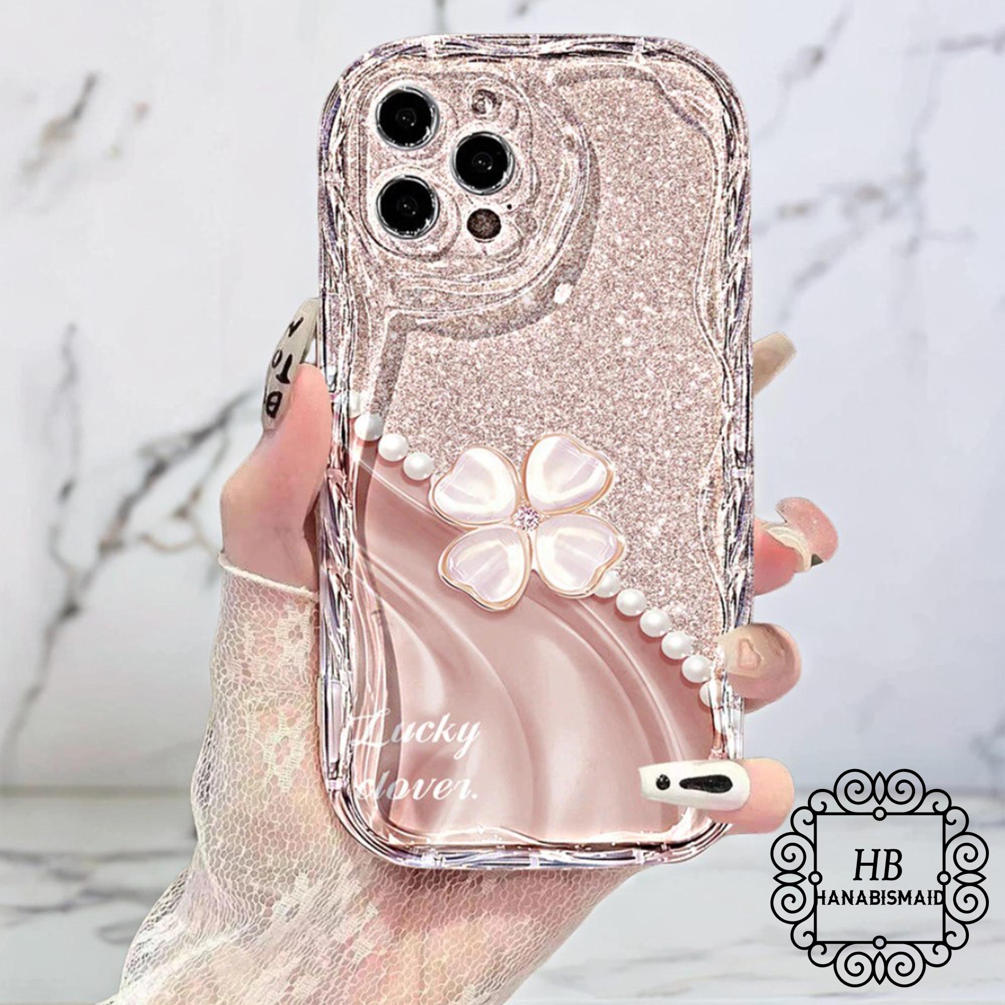 IPhone Lanyard Pink Blue Glitter Cell Phone Case, Sparkly Phone Case ...