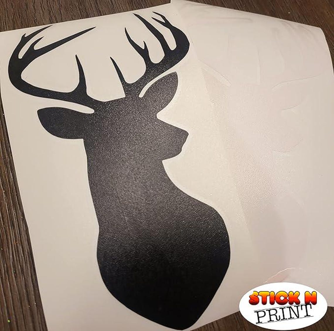 Deer Head Vinyl Decal: Car, Window, Tumbler Sticker - Etsy