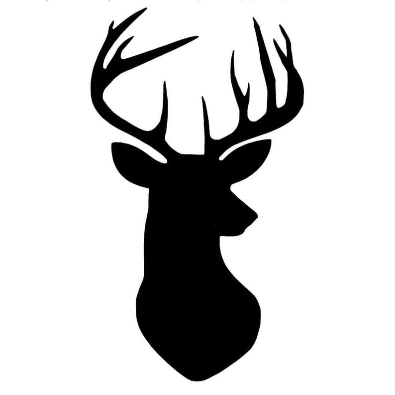 Deer Head Vinyl Decal: Car, Window, Tumbler Sticker - Etsy