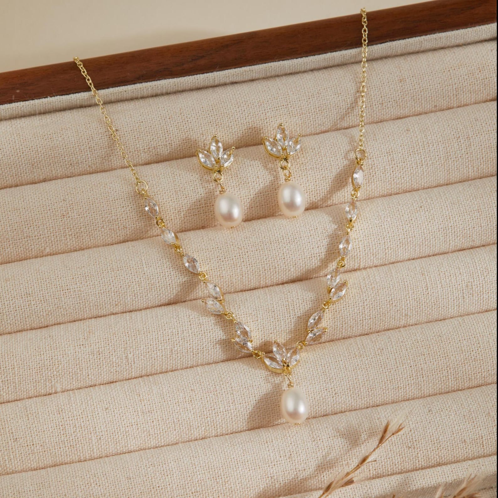 Natural Freshwater Pearl Wedding Jewelry Set,pearl Earrings for ...