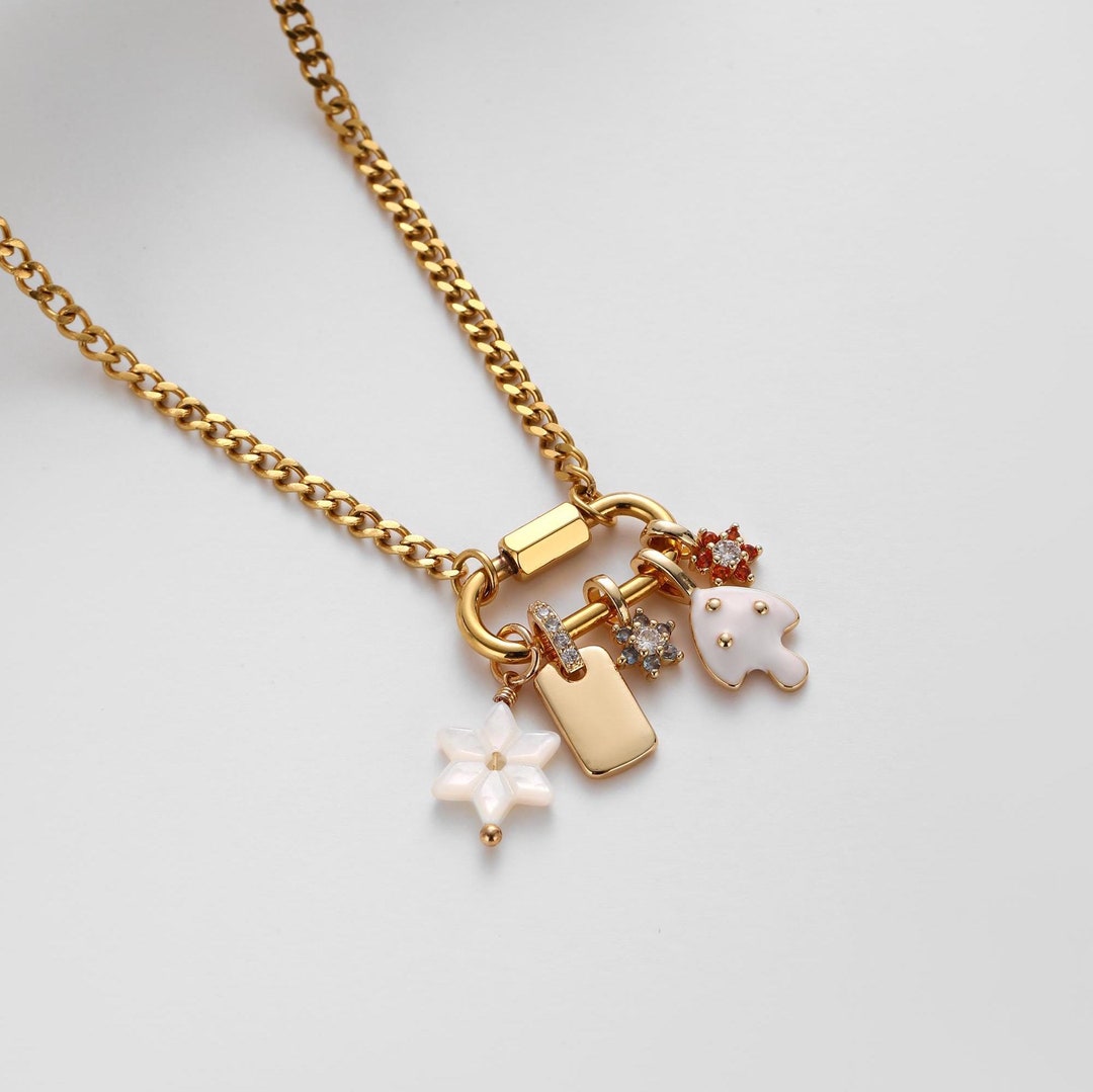 Design Your Unique Charm Necklace,carabiner Necklace,add on Charm ...