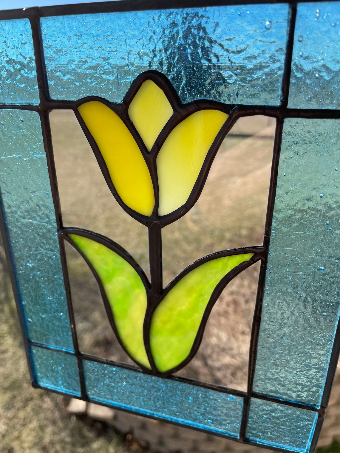 Yellow Tulip Stained Glass Yellow Tulip Stained Glass Tulip Stained ...