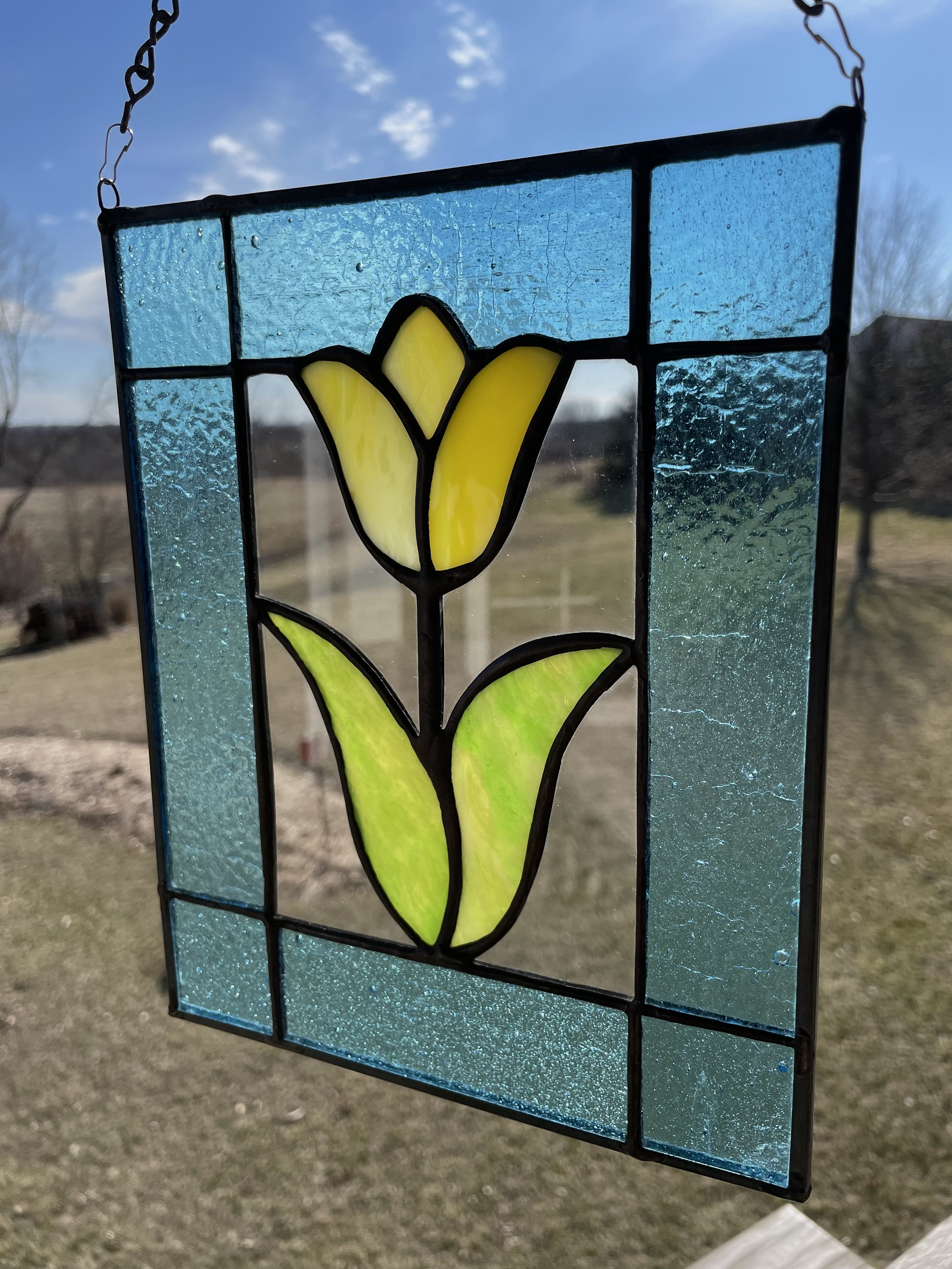 Yellow Tulip Stained Glass Yellow Tulip Stained Glass Tulip Stained ...