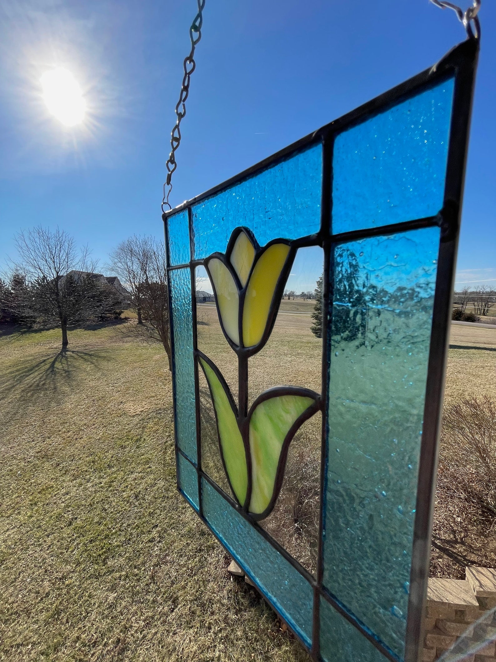 Yellow Tulip Stained Glass Yellow Tulip Stained Glass Tulip Stained ...