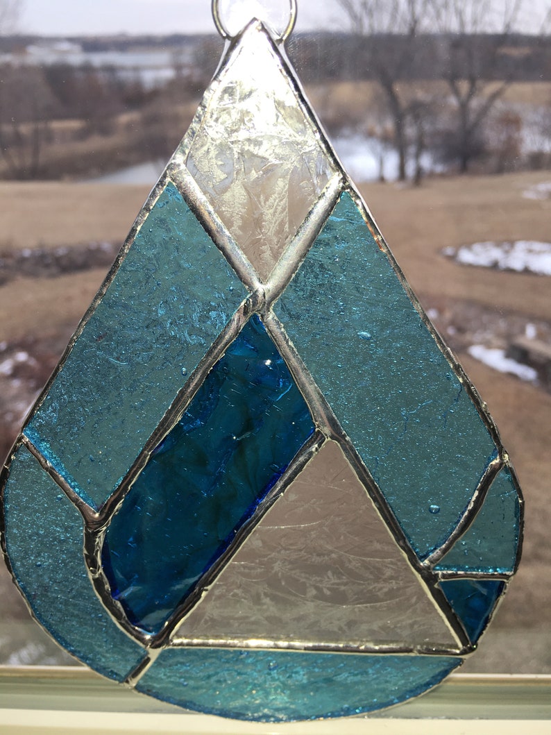 Stained Glass Raindrop Waterdrop Teardrop 7 X - Etsy