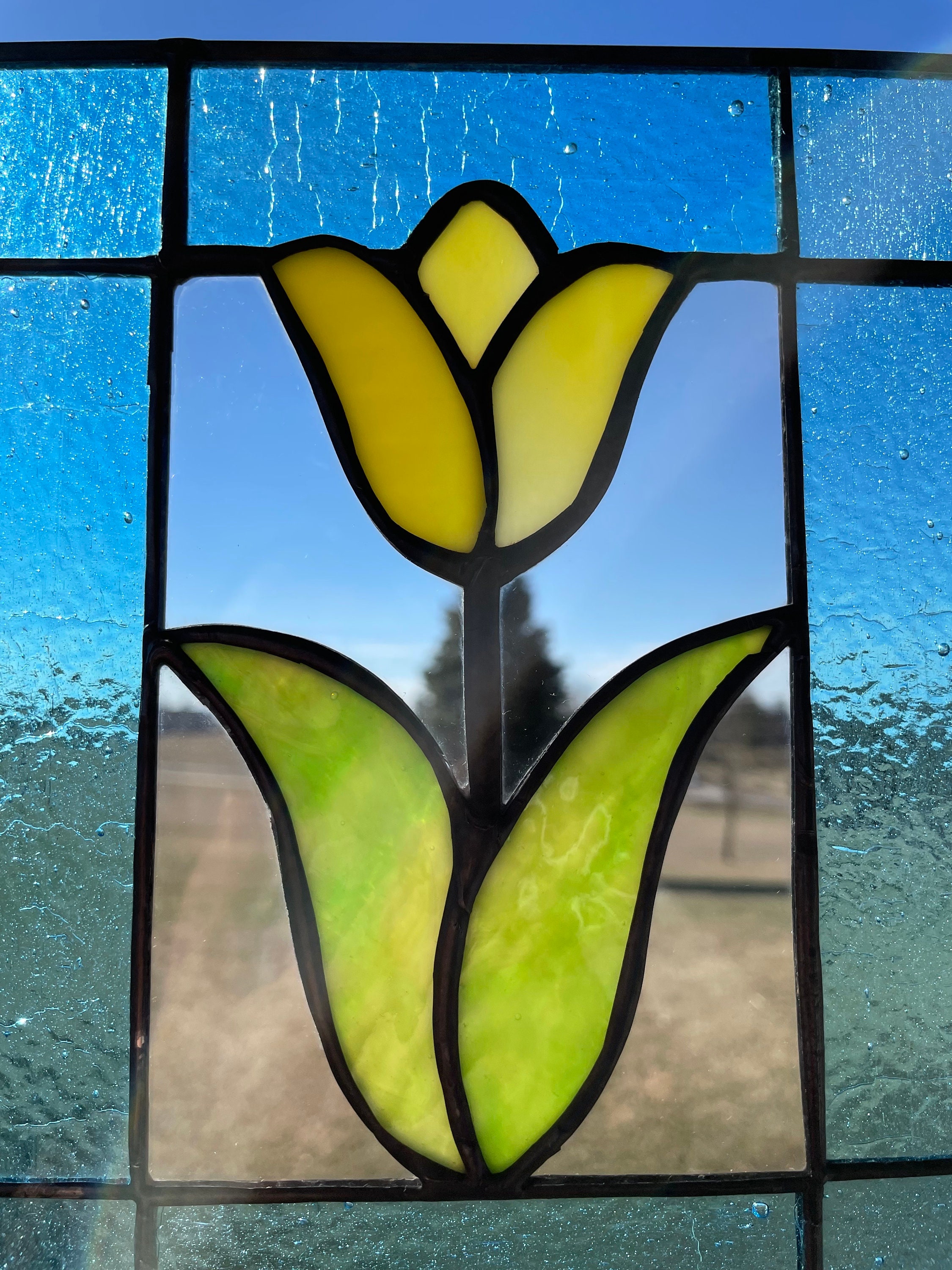 Yellow Tulip Stained Glass Yellow Tulip Stained Glass Tulip Stained ...